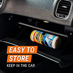 Armor All Car Glass Wipes, Auto Glass Cleaner for Film and Grime, 30 Count