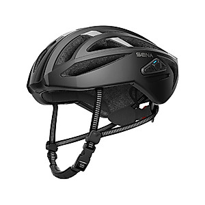 Sena R2 EVO Road Cycling Helmet (Matte Black, Large)