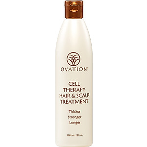Ovation Hair Cell Therapy Hair Growth & Scalp Treatment for Men & Women - For All Hair Types, Helps Reduce Breakage & Split Ends - No Minoxidil, Sulfates, or Parabens - With Biotin, Vitamin B5, Aloe