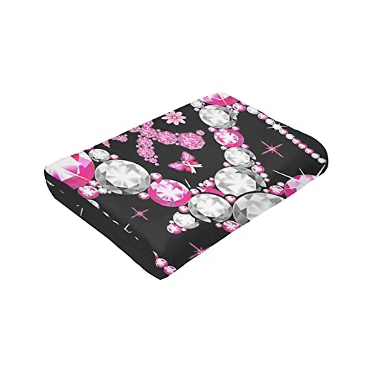 Crush Breast Cancer Awareness Flannel Blanket Ultra Soft Micro Fleece Throw Blankets Warm Air Conditioning Lightweight Bedding for Sofa Couch Chair All Season