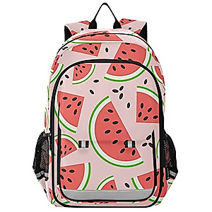 ALAZA Stylish Pink Watermelon Casual Daypacks Outdoor Backpack