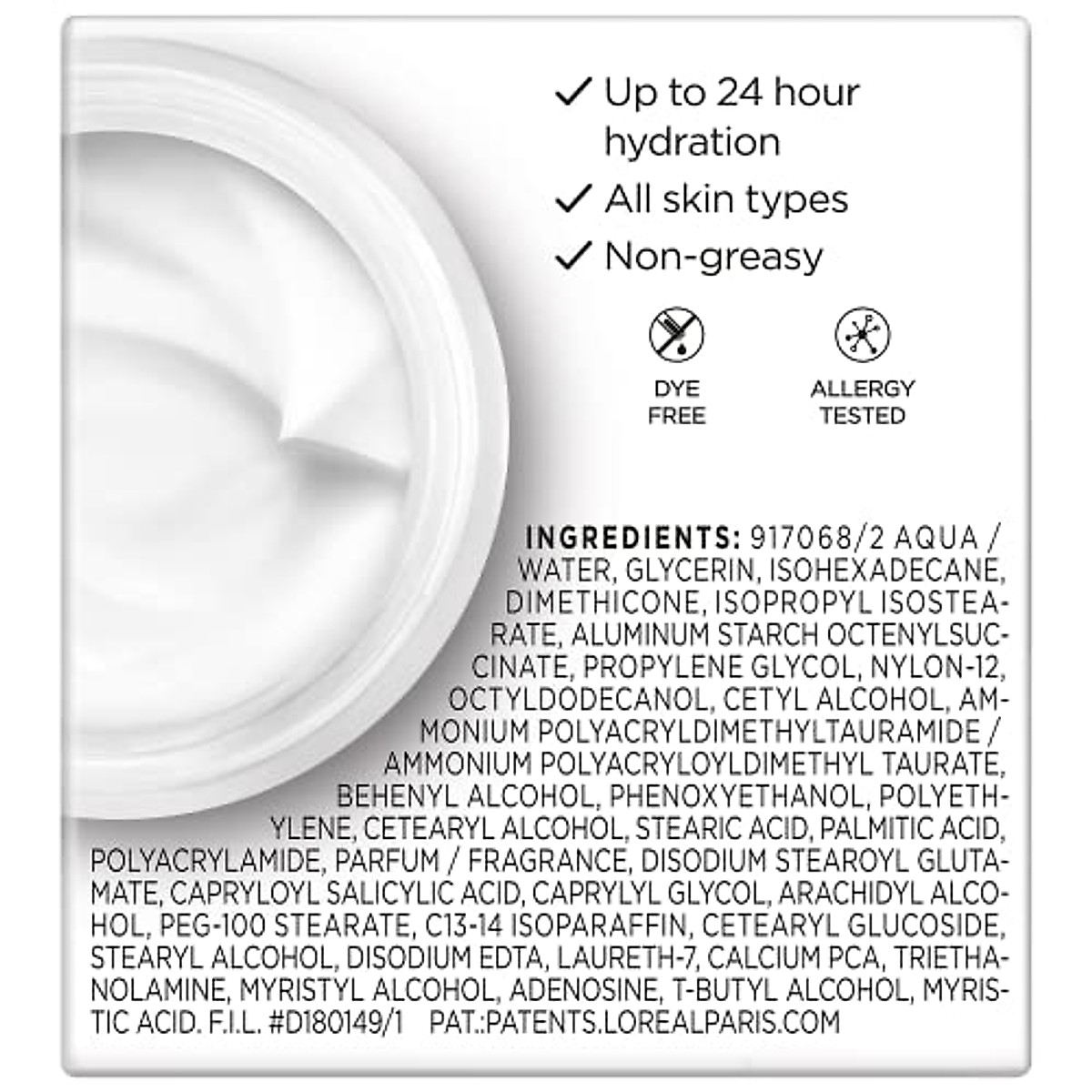 L'Oreal Paris Skincare Wrinkle Expert 55+ Anti-Aging Face Moisturizer with Calcium Non-Greasy Suitable for Sensitive Skin 1.7 fl; oz.