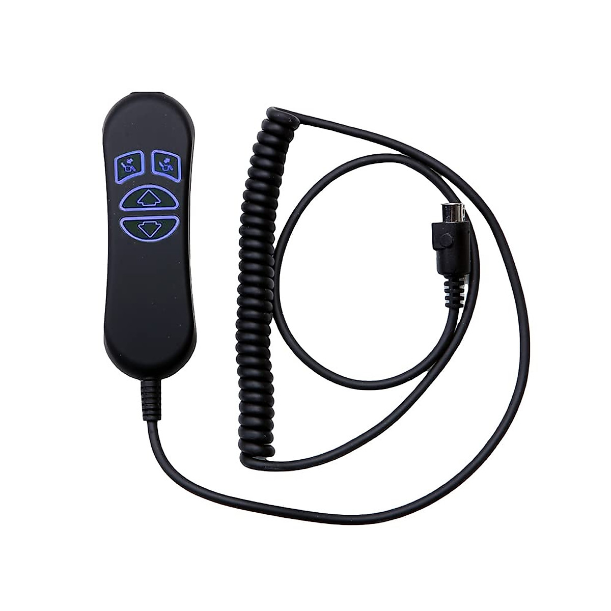 Fruhdi 4 Button 5 Pin Prong Hand Control Handset Remote with USB and Backlight for Lift Chairs Electric Sofa Power Recliners