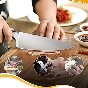 Chef Knife - 6-inch Professional Kitchen Knife German High Carbon Stainless Steel Chef's Knives with Ergonomic Handle and Gift Box