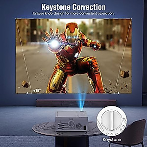 TMY Bluetooth Projector with DVD Player Built in, 1080P Outdoor Projector, Mini Portable DVD Projector Compatible with Smartphone/PC/TV Stick/HDMI/AV/USB/TF, indoor & outdoor use