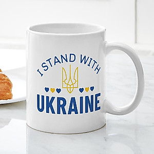 CafePress I Stand With Ukraine Ceramic Coffee Mug, Tea Cup 11 oz