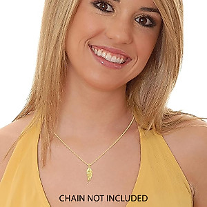 Religious Jewelry 14K Yellow Gold Textured Single Angel Wing Charm Pendant