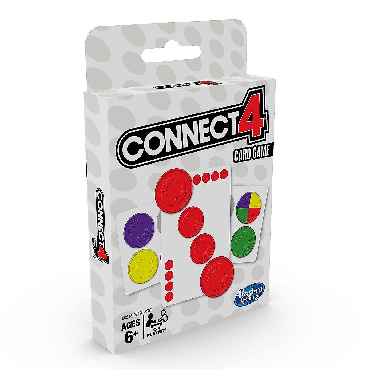 Hasbro Gaming Connect 4 Card Game for Kids Ages 6 and Up, 2-4 Players 4-in-A-Row Game