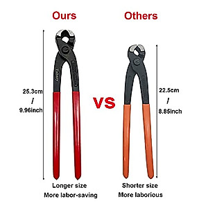 Ear Clamp Pliers, Pincer Crimper Tool, Single Ear Hose Clamps Pliers for Auto ATV UTV, Nail Puller for Securing Pipe Hoses, Front Jaw