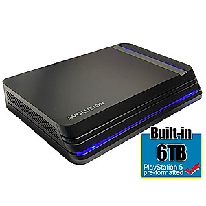 Avolusion PRO-X 6TB USB 3.0 External Gaming Hard Drive for PS5/PS4 Game Console - 2 Year Warranty