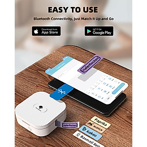 Phomemo Label Maker Machine, D30 Q30 Upgrade Version Q31 Label Machine, Bluetooth Wireless Portabel Label Printer Handheld Thermal Mini Labels Printer with Tape Easy to Use Compatible with IOS/Android