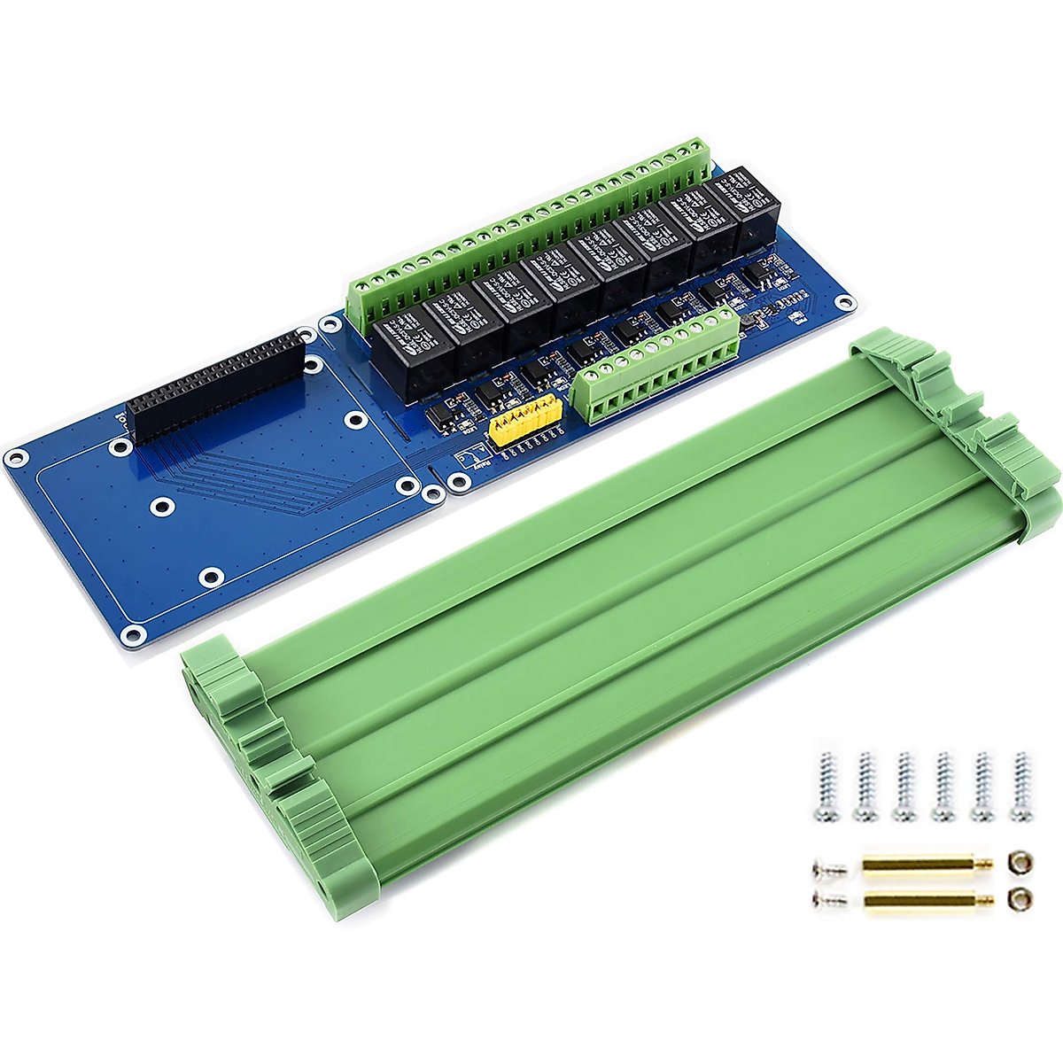 8 Channel Relay Module Board for Raspberry Pi 4B/3B+/3B/2B/A+/B+/Zero,Jetson Nano 8-CH Relays Loads up to 5A 250V AC or 5A 30V DC