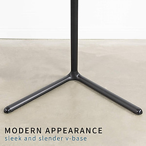 VIVO Space Saving 49 to 70 inch LED LCD Studio TV Display Stand, Television Mount with V-Base, Holds VESA up to 600x400, Black STAND-TV70B