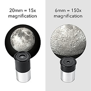 Dartwood Astronomical Telescope - 360° Rotational Telescope - Multiple Eyepieces Included for Different Zoom (Black/White)