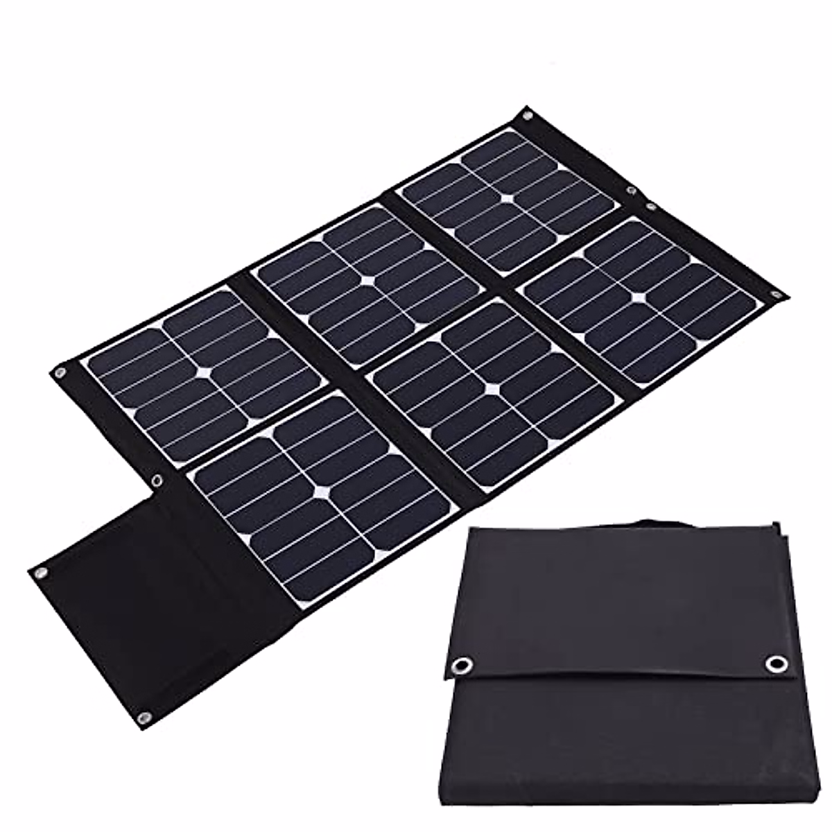 80W Solar Panel, Weather Resistance 18V DC Output Solar Panel Charger Kit Portable Charge Faster for Sunny Conditions