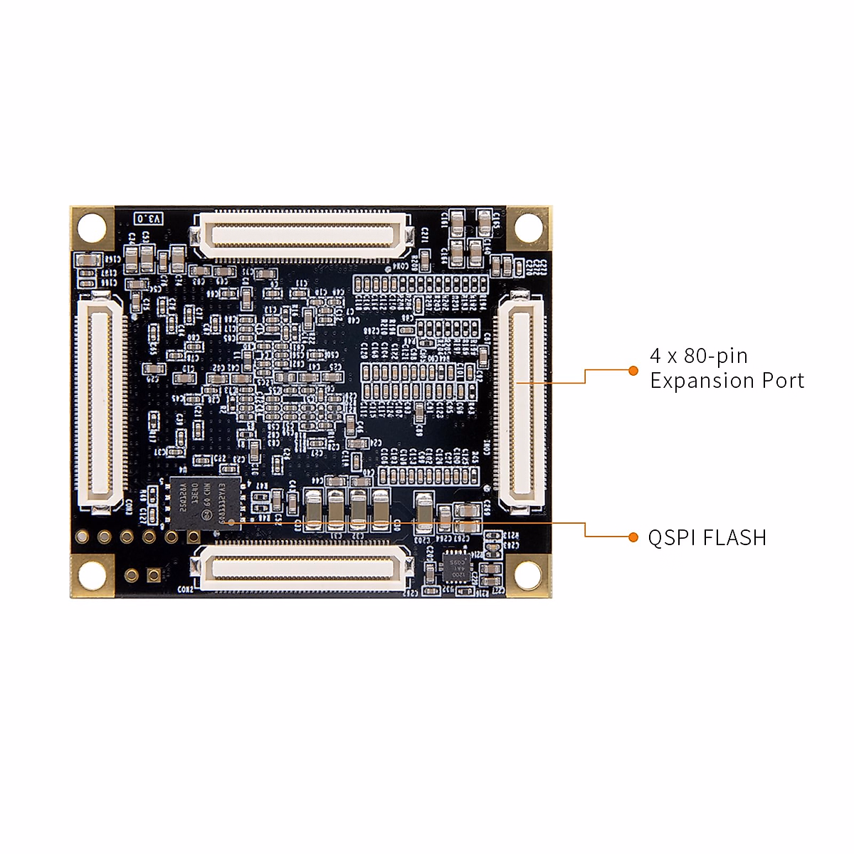 ALINX AC7100B AC7200 FPGA SoM with AMD Artix 7 XC7A100T XC7A200T 1GB DDR3 SDRAM 16 MB QSPI FPGA Core Board System on Module EMC ROHS Testing CE Certification Industrial Grade