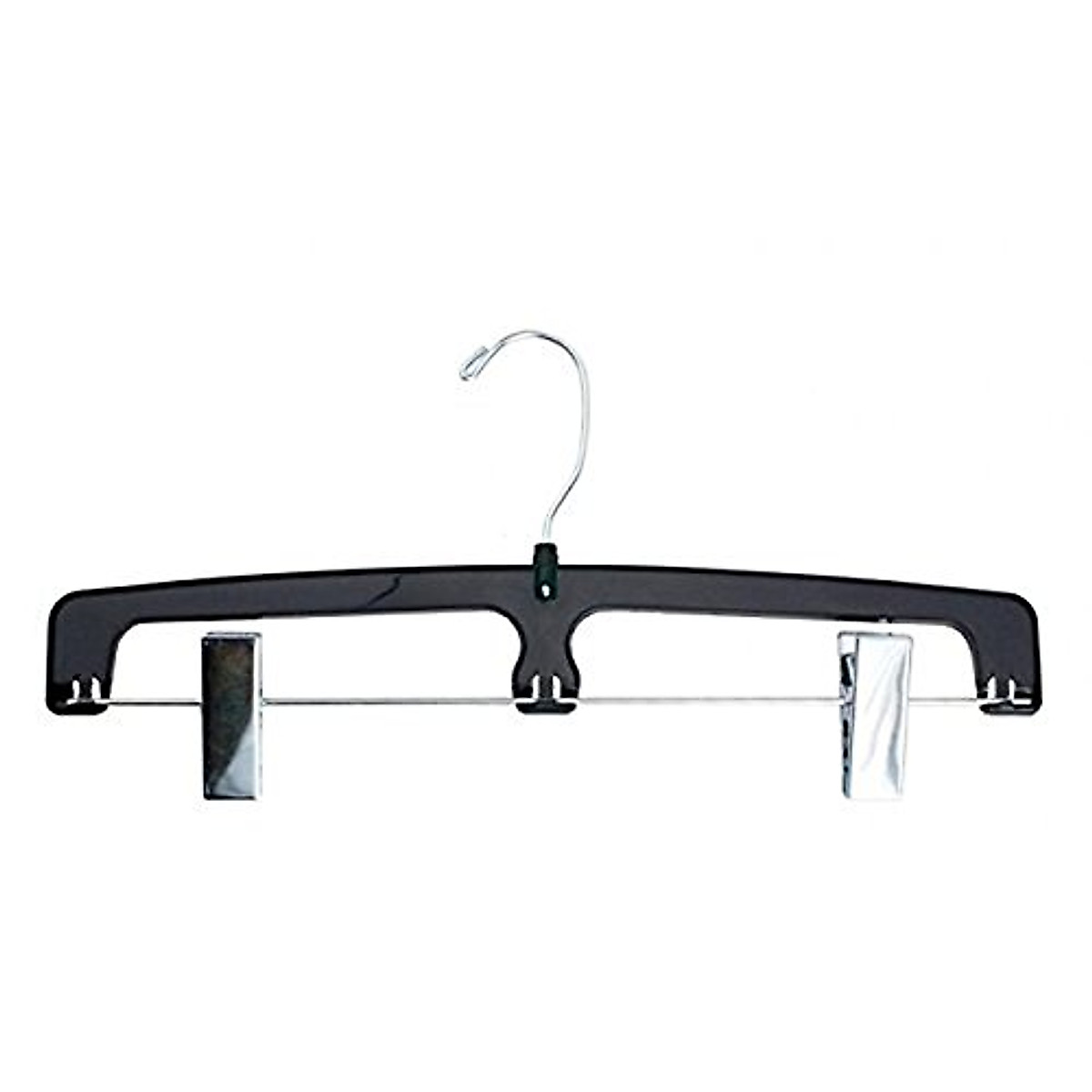 NAHANCO 2690EC Plastic Pant Hanger, Super Strong (Pants/Outerwear), 14", Black (Pack of 100)