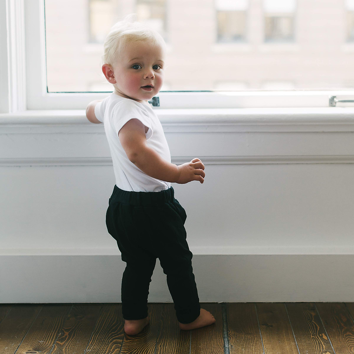 PARADE Organic Harem Pants - Essentials Black 12-18 Months