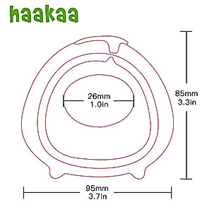 haakaa Ladybug Breastmilk Collector Wearable Breast Shell Nursing Cups Silicone Breast Milk Catcher for Breastfeeding, 2.5oz/75ml, 1pc