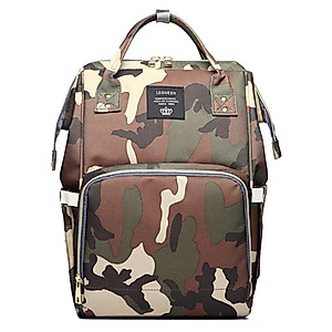 Armbq Camo Diaper Bag Backpack Multi-Function Diaper Bag for Baby Care Essentials Waterproof Travel Baby Bag for Mom Dad