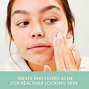 Aveeno Clear Complexion Foaming Oil-Free Facial Cleanser with Salicylic Acid Acne Medication for Breakout-Prone Skin & Soy Extracts, Hypoallergenic & Non-Comedogenic, 6 Fl Oz, Pack of 3