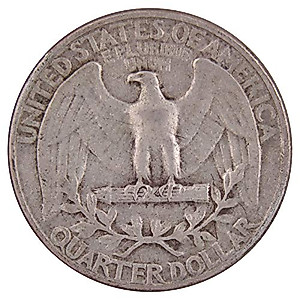 1932 Washington Quarter F Fine 90% Silver 25c US Coin Collectible