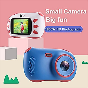 MEENE Cute Children's Photo Camera 2inch Display Kids Camera Toys for Kids Gift Video Camera Mini Screen (Color : White, Size : 32GB)