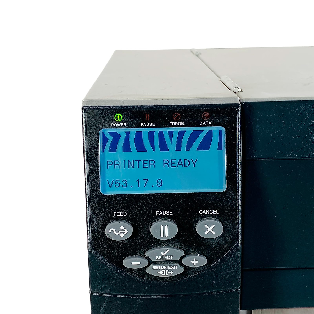 Zebra ZM400 Thermal Transfer Label Printer 600 DPI Peeler Rewinder USB Serial ZM400-6001-4000T, Bundle with Power Cable