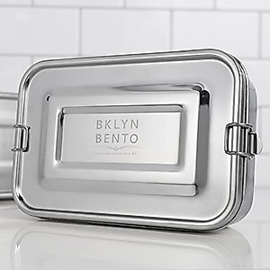 Stainless Steel (Single Compartment) Jumbo Bento Box. This Eco Friendly Food Storage Container Holds 6 ½ Cups Of Food. Perfect for Leftovers Or As A Large Metal Tiffin Lunchbox.