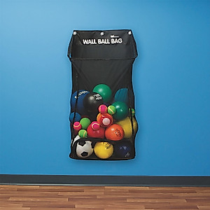 S&S Worldwide Cart and Wall Ball Bag. Large (36" L x 19-1/2" x 9") Mesh Bag with 2 Metal Grommets to Hang. Easy Access Through Open Top or Zippered Bottom. Perfect for Garage, PE Closet or Anywhere!