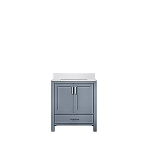Bell+Modern Big Sur 30 in. W x 22 in. D Dark Grey Bath Vanity and Cultured Marble Top