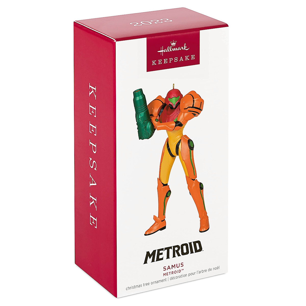 Hallmark Keepsake Christmas Ornament 2023, Nintendo Metroid Samus Ornament, Gifts for Gamers