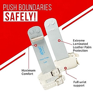 Reisport Ladies Protec Hyper Buckle Uneven Bar Grips, Gymnastics, Medium