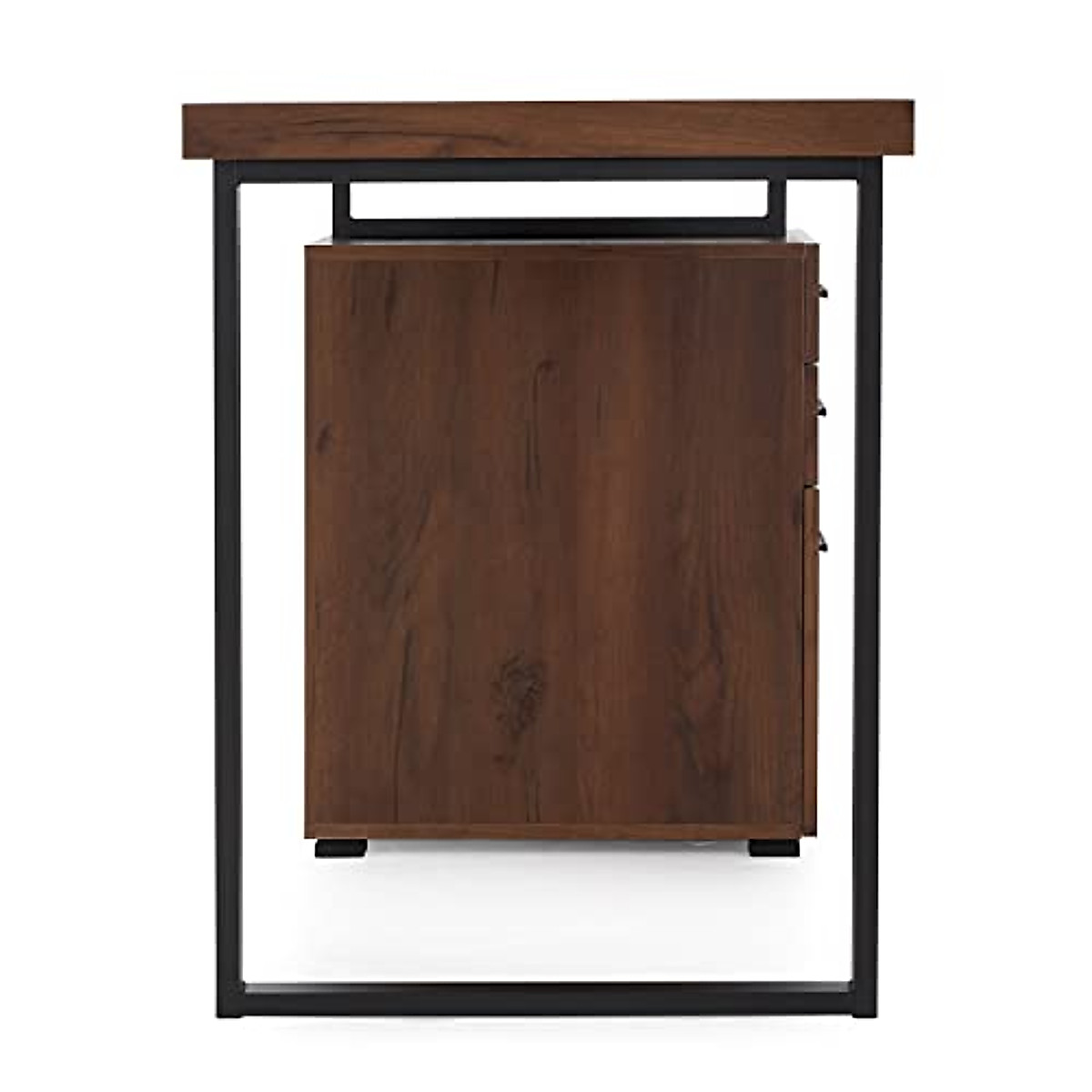 Monarch Specialties Home Office 47 Inch Long Versatile Right/Left Facing Compact Computer Desk, Dark Cherry Wood Look Finish