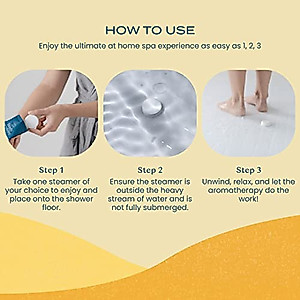 Body Restore Shower Steamers Aromatherapy (15 Packs x 2) - Gifts for Mom, Gifts for Women & Men, Shower Bath Bombs, Citrus Grove, Rose, Essential Oils, Stress Relief