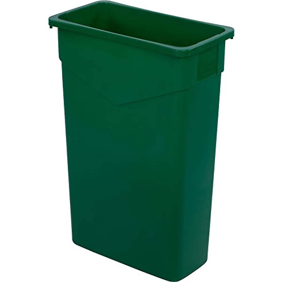 CFS 34202309 TrimLine Polyethylene Waste Container, 23 Gallon Capacity, 20" Length x 11" Width x 29.88" Height, Green (Case of 4)