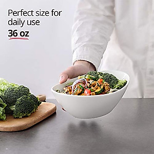 LIFVER 9" Large Serving Bowls Set of 4 Mini Dipping Bowls Set of 8