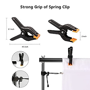 Backdrop Stand 8.5x10ft, ZBWW Photo Video Studio Adjustable Backdrop Stand for Parties, Wedding, Photography, Advertising Display