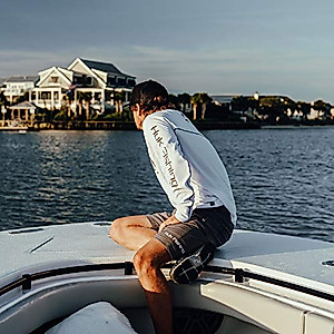 Huk Men's Standard Next Level Quick-Drying Performance Fishing Shorts, Charcoal-7", XL