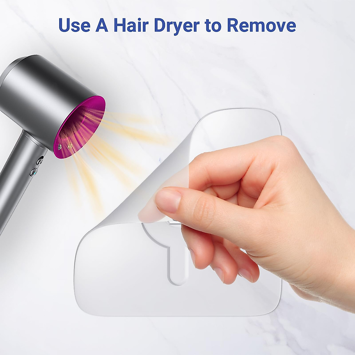 Aweshock Wall Hangers without Nails, 20P Seamless Screws for Wall, Picture Hanging Hooks for Bedroom, Adhesive Wall Hangers for Bathoom and Frame Hangers without Nails for Office, Maximum Load of 13LB