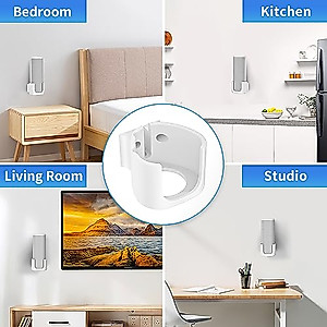 Sturdy Speaker Wall Mount for Sonos Roam, Roam SL Mount - Space Saving Speaker Mount for Sonos Roam, Roam SL Wall Mount Bracket Easy to Install Mounting Bracket, White