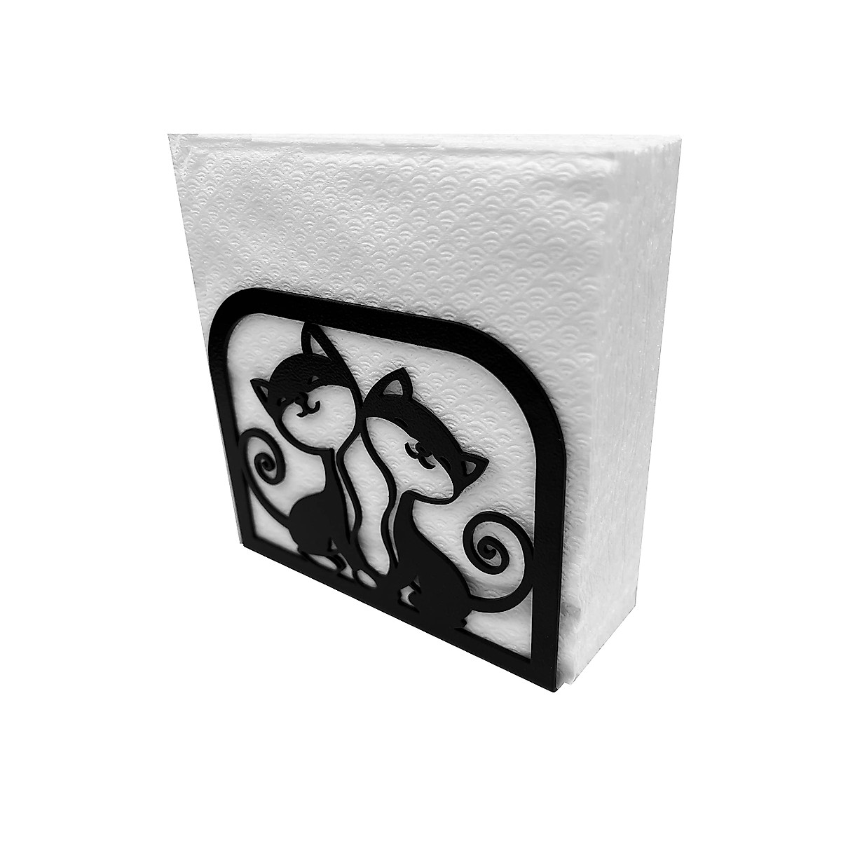 HeavenlyKraft Napkin Holder Dispenser kitchen decor Paper Napkin Holder Modern Napkin Holder tissue holder for dining table napkin holder kitchen napkin stand farmhouse table napkin holder Twin Kitten