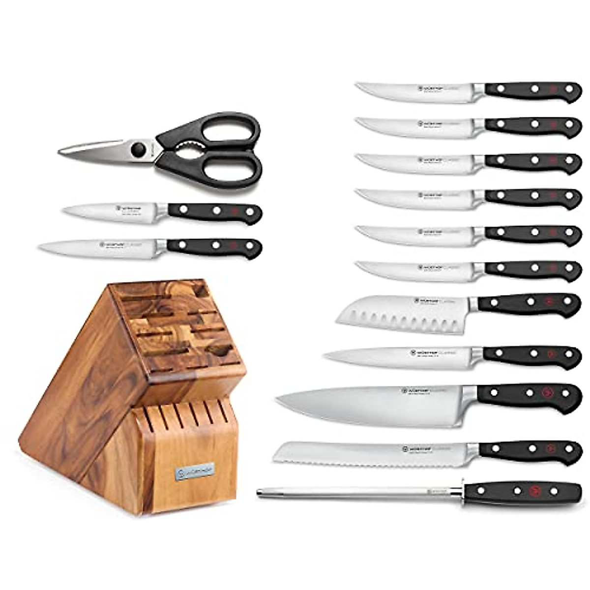 WÜSTHOF Classic 15-Piece Knife Block Set