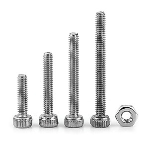 480PCS M2 M3 M4 Screws and Nuts Assortment Kit,Stainless Steel Hex Socket Head Bolt Nuts Assortment Kit,Resistant to and,for Home,Office Appliance,Machinery,Furniture