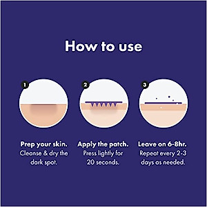 Mighty Patch Micropoint for Dark Spots from Hero Cosmetics - Post-Blemish Dark Spot Patch with 395 Micropoints, Dermatologist Tested and Non-irritating, Not Tested on Animals (8 Count)