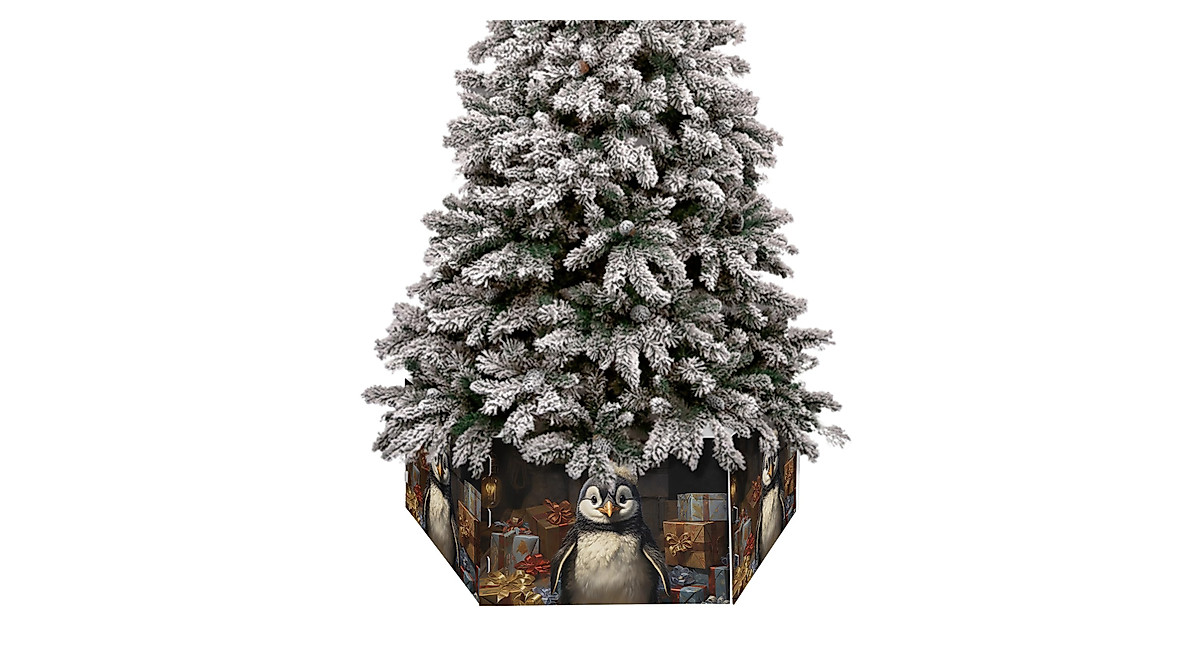 Christmas Penguin Tree Collar - Decorate with Style