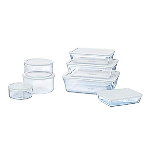Pyrex Rectangular Dish with Plastic Lid, 2.6L