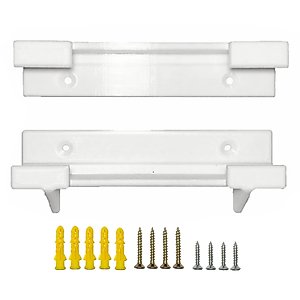 MODJUEGO Enhancement Wall Mount for PS4 PlayStation 4 Controller Game Pad Dock Gamepad Stand with Expansion/Self-Tapping Sc (White) (Original, White)
