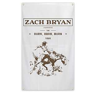 Zach Music Album Cover Banner 100% Polyester Fabric With Vivid Color Double-Stitched Edges For Outdoor Indoor Decorations