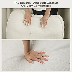 LLappuil Oversized Modular Sectional Fabric Sofa Set, Extra Large L Shaped Couch Reversible Chaise Modular Sectional Couch, 113.5 inch Width,8 Seat Modular Sofa with Storage Ottoman, Linen,Off White